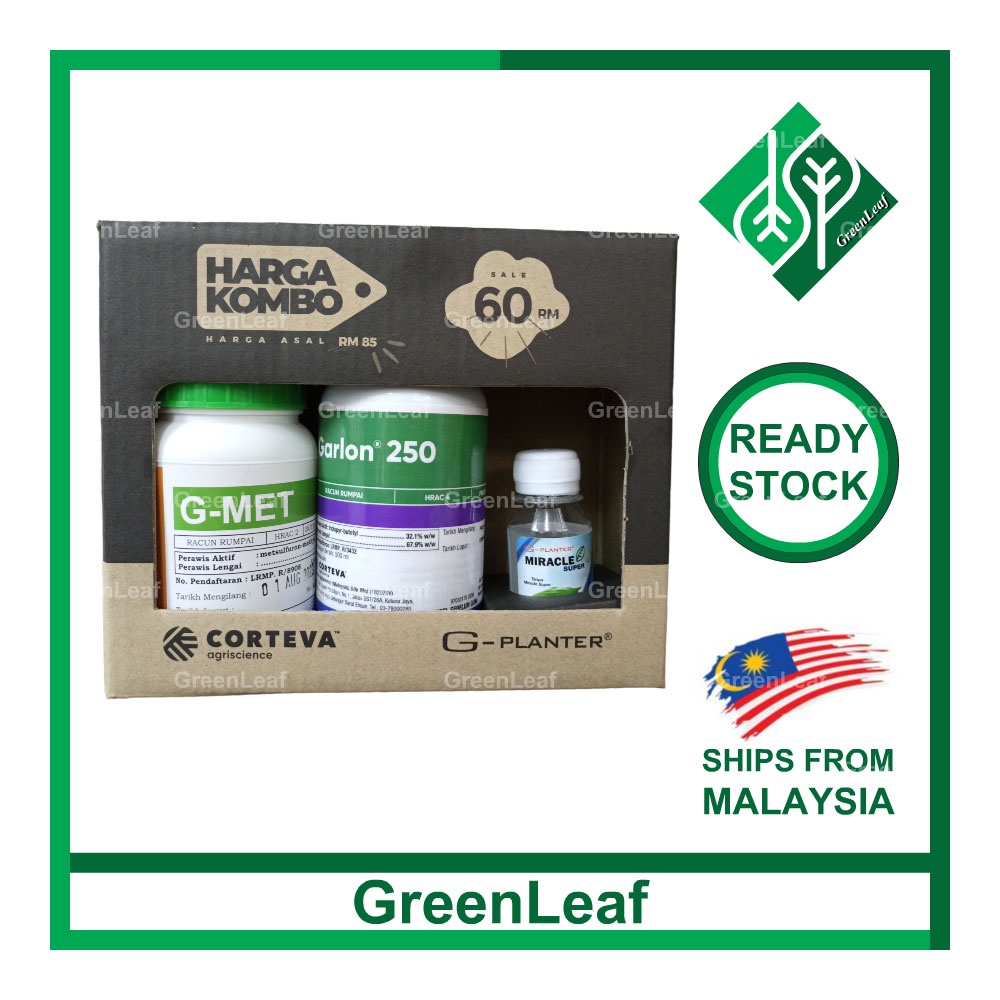 Garlon 250 CVP Set G-Met Miracle Herbicide Racun Rumput Rumpai ...