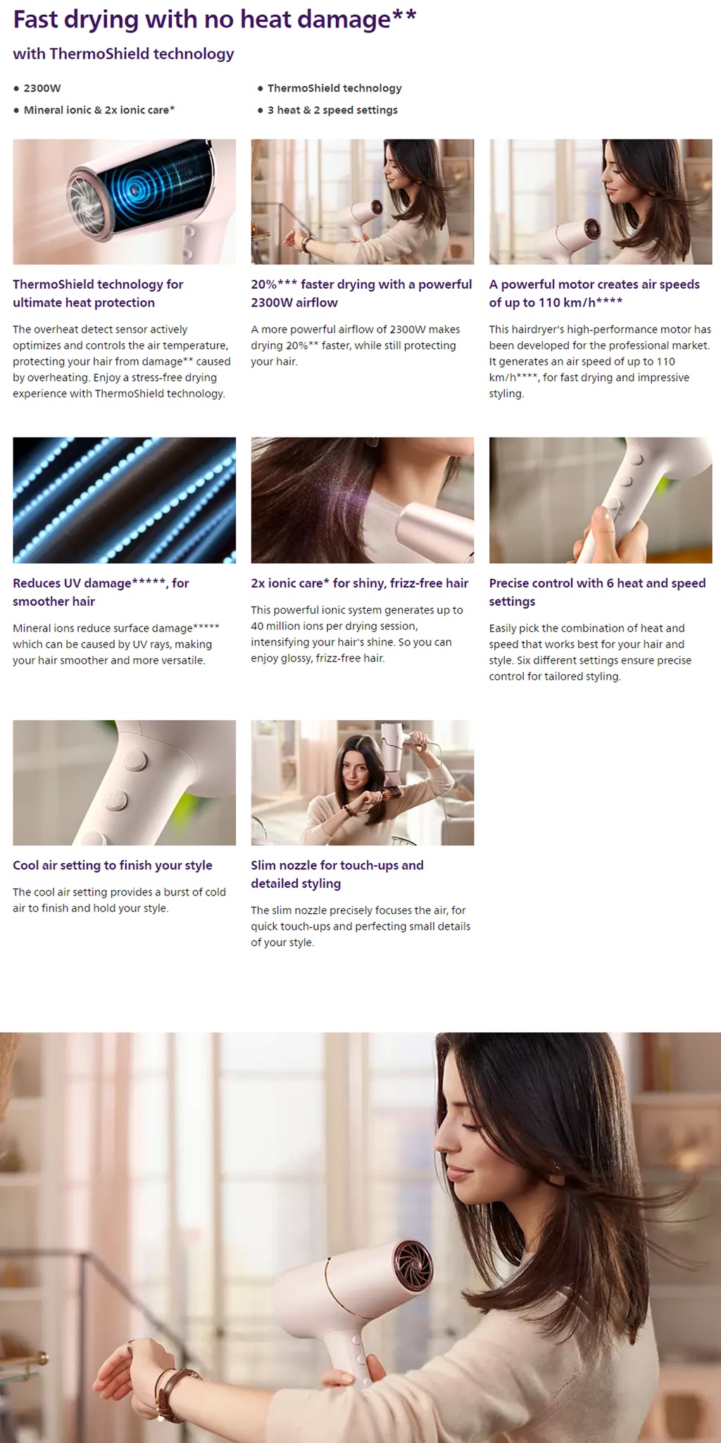 Philips Ionic Hair Dryer BHD530/03 BHD510/03 BHD530 BHD510 | Shopee ...