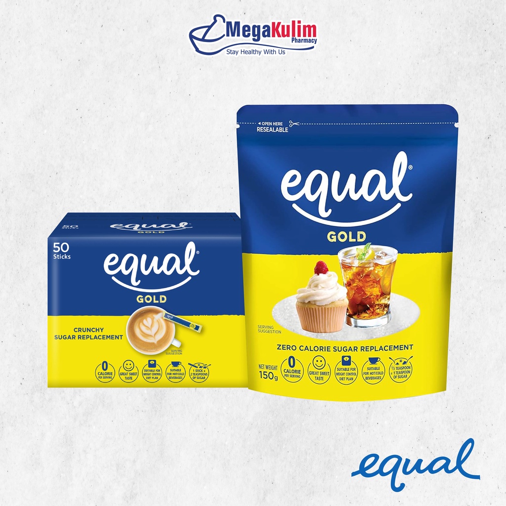 Equal Gold Sweetener (50 Sticks / 150g Pouch) | Shopee Malaysia