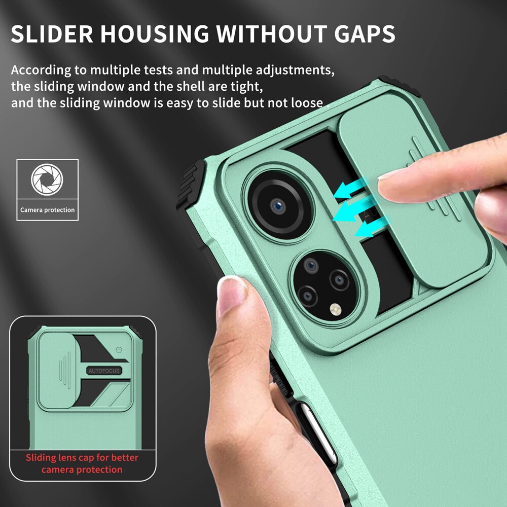 KEYSION Shockproof Case for Honor X7 X8 X9 5G Push Pull Camera ...