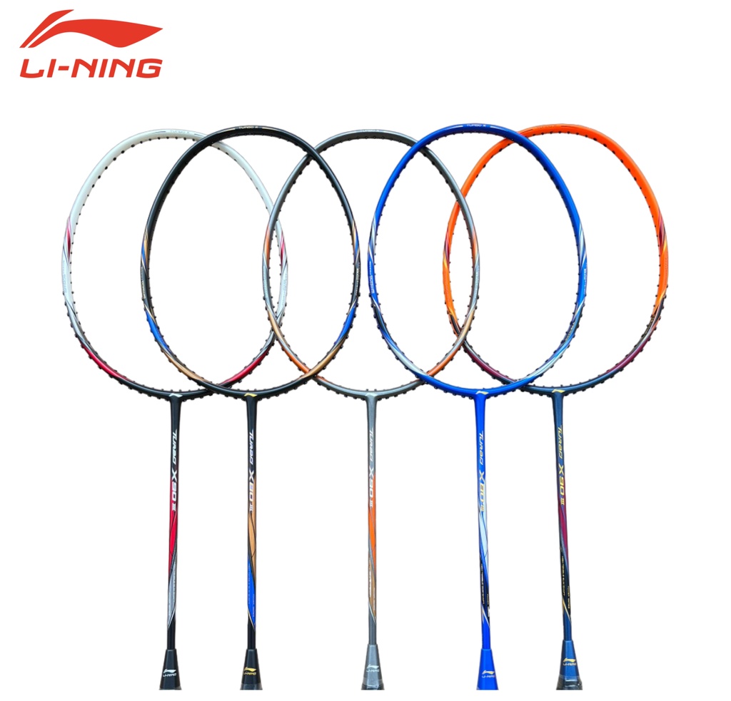 LI-NING TURBO X 80III/TURBO X 90III Badminton Racket [GRIP + STRING ...