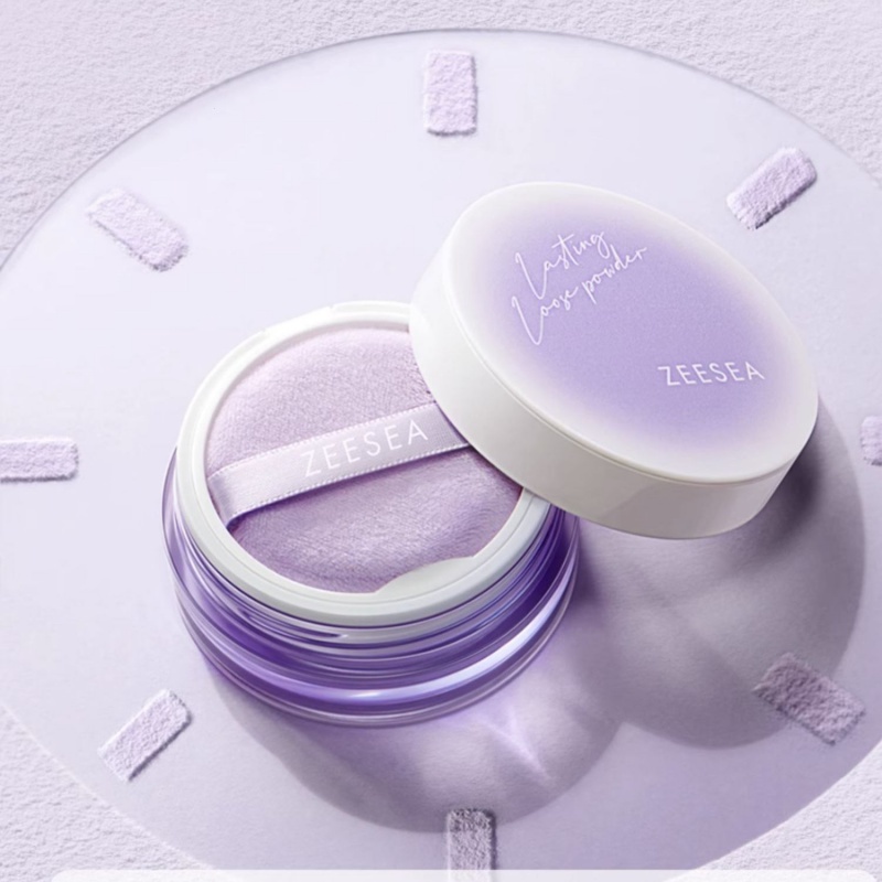 ZEESEA Loose Powder 滋色散粉持久控油定妆 Small Purple Box Soft Mist Powder Loose ...