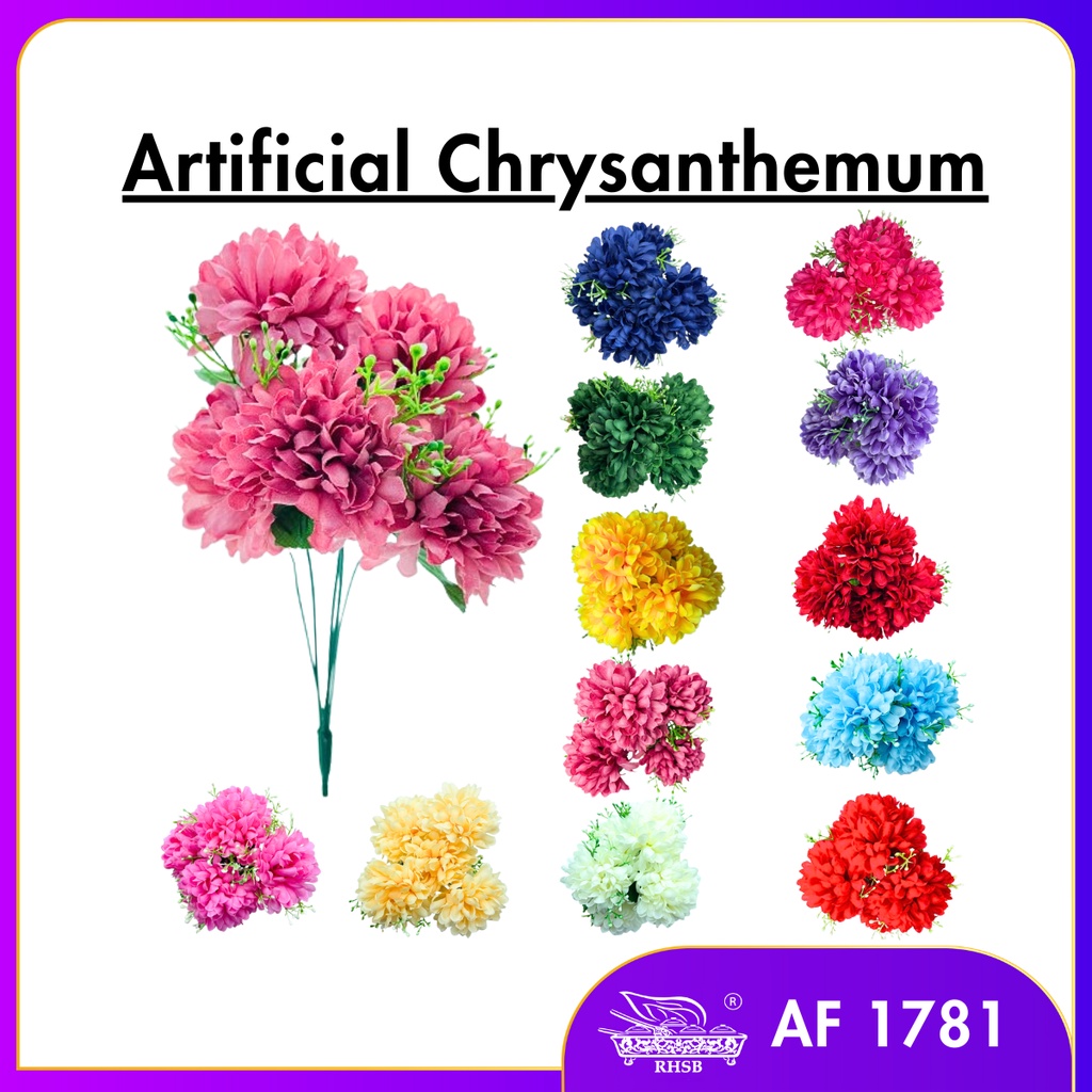 ARTIFICIAL CHRYSANTHEMUM/ BUNGA MUM /ARTIFICIAL FLOWER / BUNGA HIASAN ...