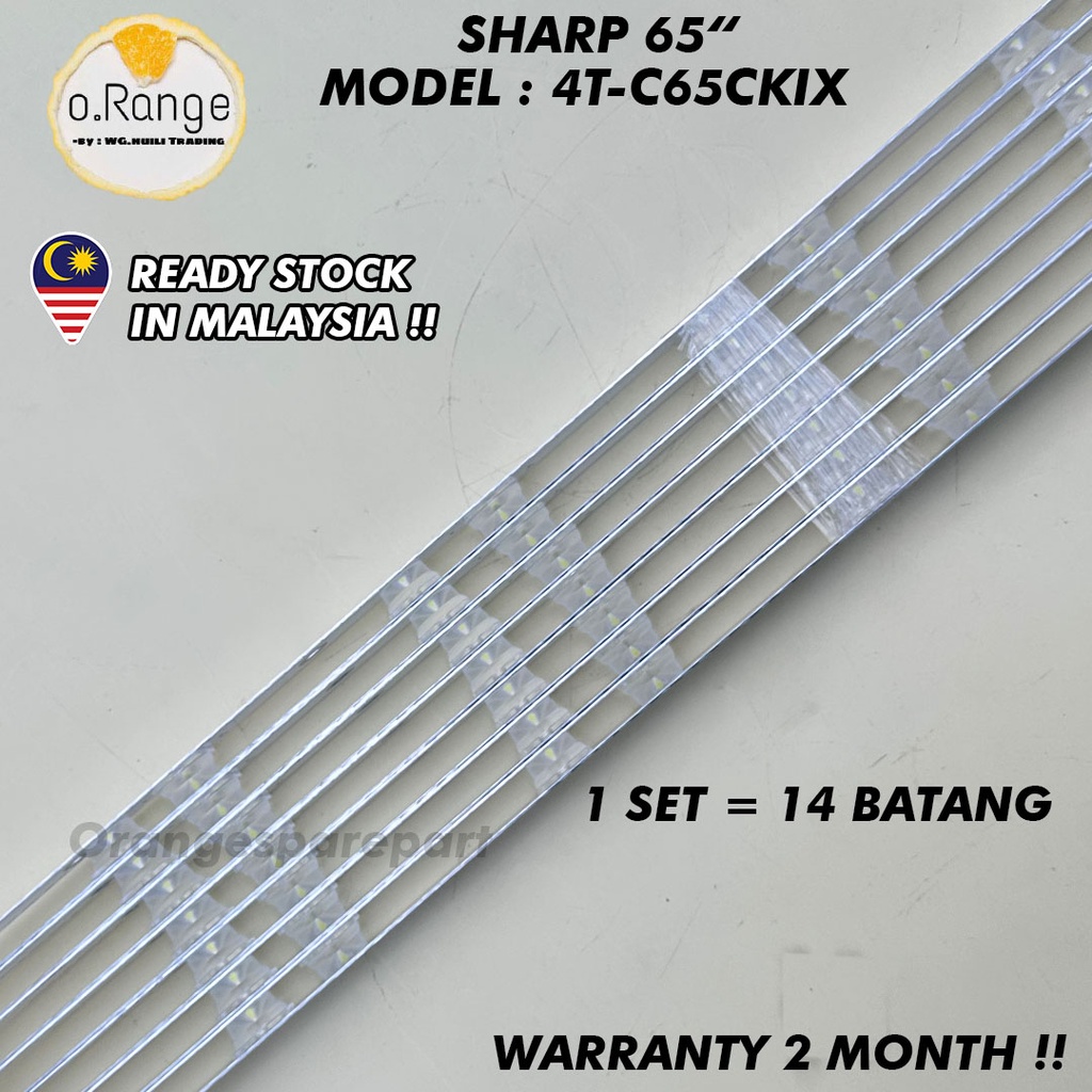 4T-C65CK1X SHARP 65" LED TV BACKLIGHT (LAMPU TV) SHARP 65 INCH LED TV ...