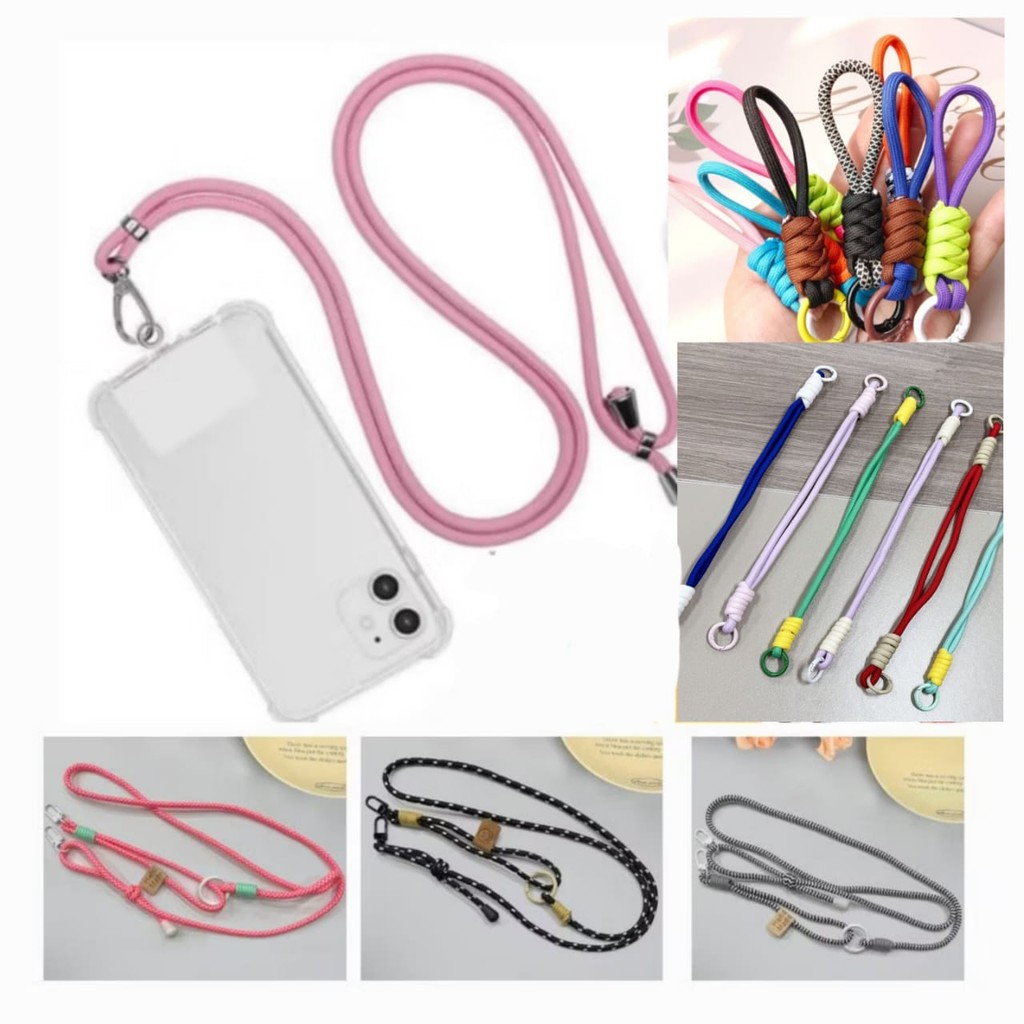 1pc Phone Lanyard Universal Crossbody Nylon Patch Rope Strap Lanyard ...
