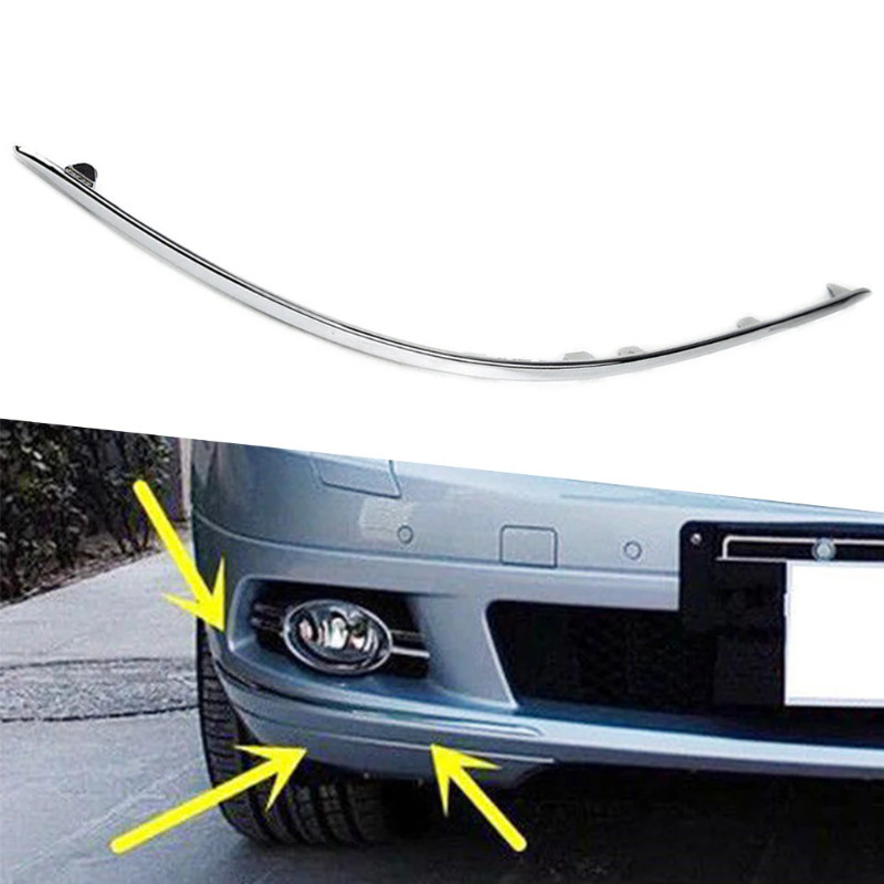 Chrome Car Front Bumper Decorated Trim Right For Mercedes Benz C-Class ...