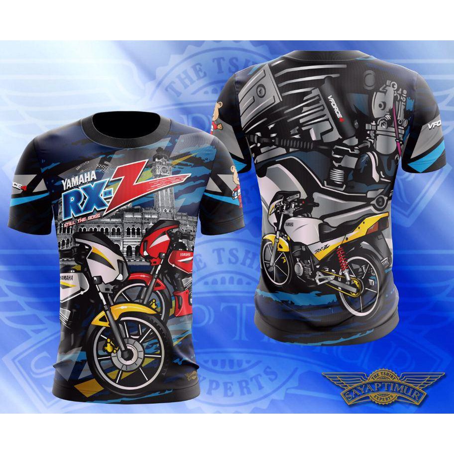 T-Shirt Yamaha RX-Z Mili (Baju Motor Sublimation) rxz 3D T Shirt Size S ...