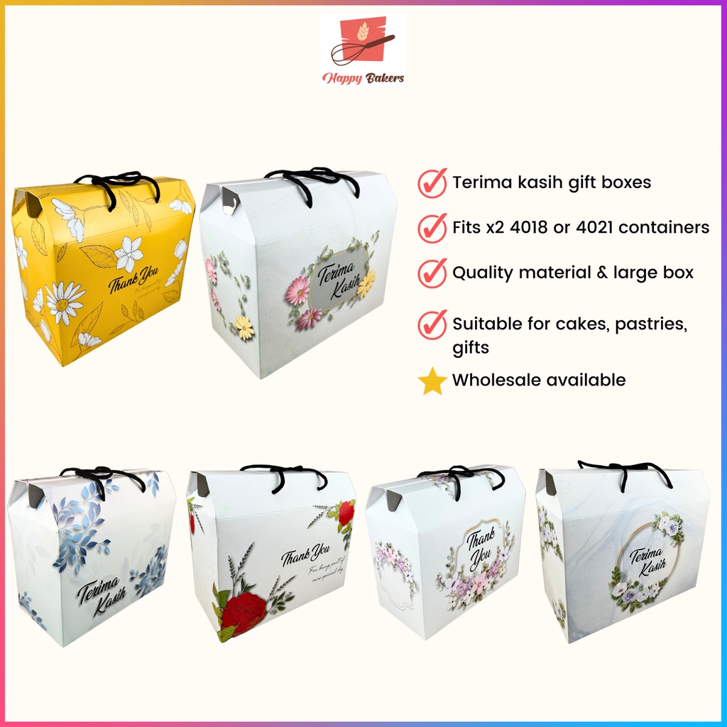 Terima Kasih Thank You Gift Box | Quality Printed Art Card | Kotak ...