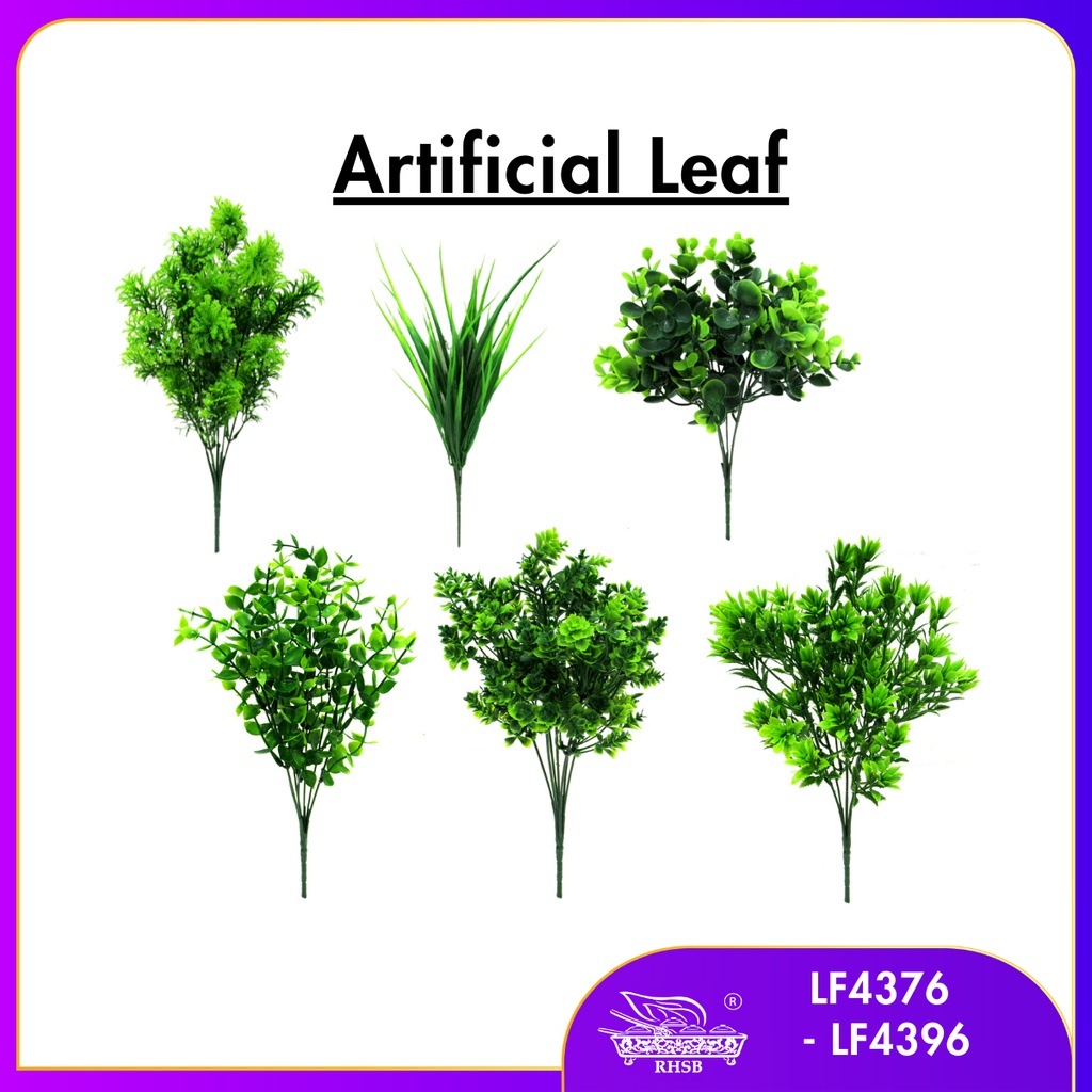 ARTIFICIAL LEAF / ARTIFICIAL PLANT / DAUN HIASAN / LEAVES BOUQUET ...
