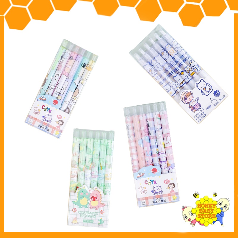 Transparent Gel Pen Box Set With Cute Cartoon Design For Children And ...