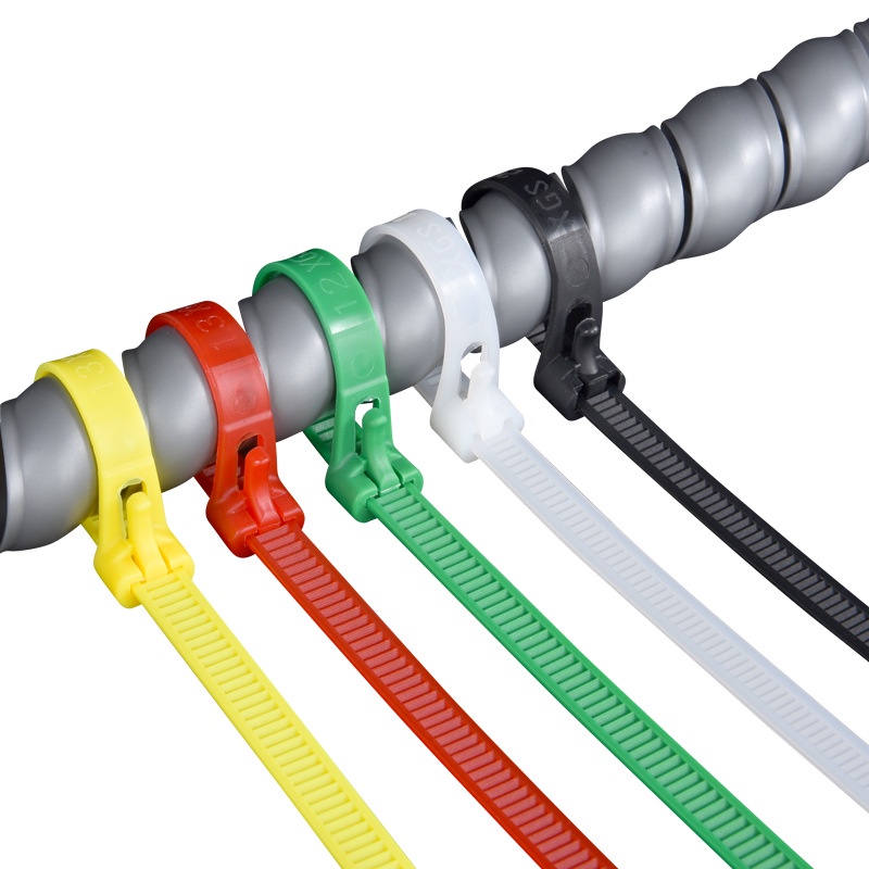 100Pcs Plastic Loop Ties Markers Cable Tag Wire Organizer / Anti-slip ...