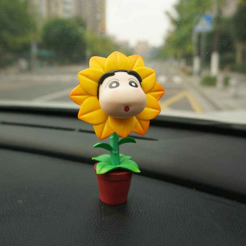 Sunflower Crayon Shin-chan Action Figure Model Sunflower Bonsai Toys ...