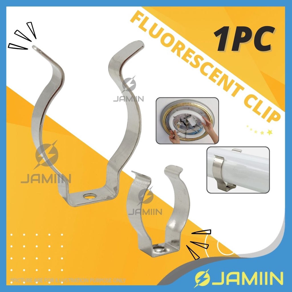 Terry Fluorescent Clip Bracket Hanger Tube Light Fixture Holder Clamps ...