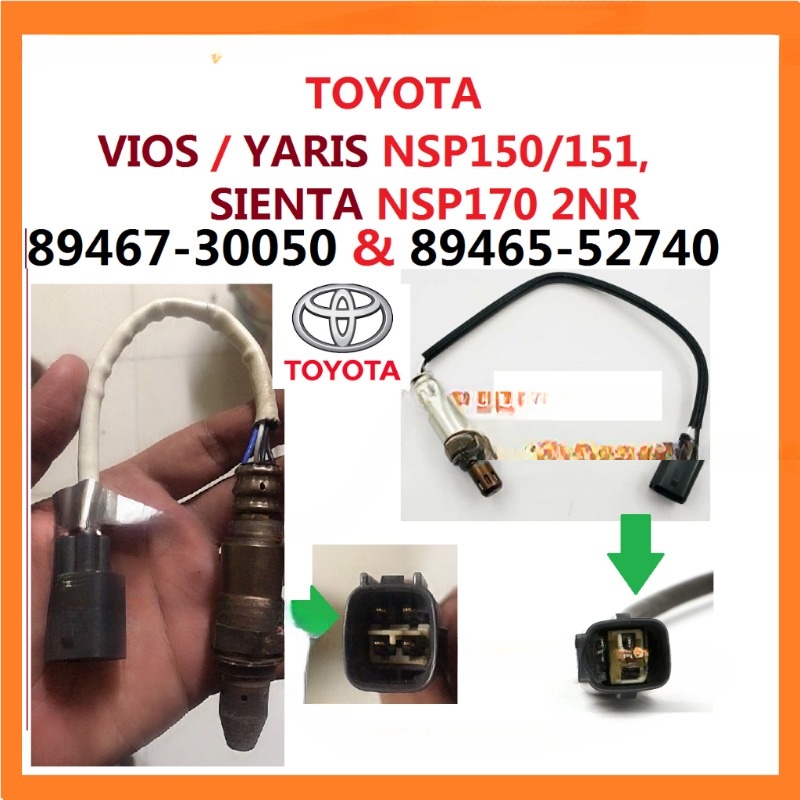 Genuine O2 SENSOR # TOYOTA VIOS YARIS NSP150 / 151 SIENTA NSP170 89465 ...