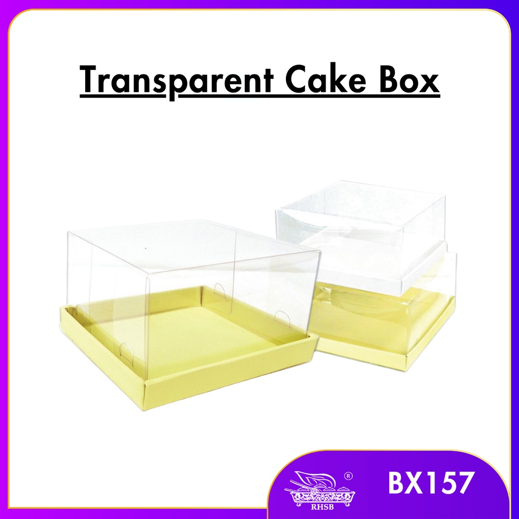 PROMOSI TRANSPARENT CAKE BOX / KOTAK HANTARAN / GIFT BOX / KOTAK KEK ...