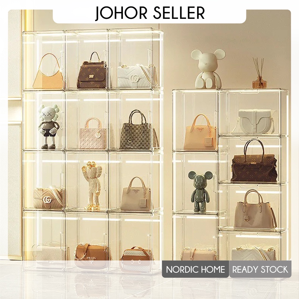 【NordicHome】Air Column Transparent Storage Box Acrylic Display Box ...