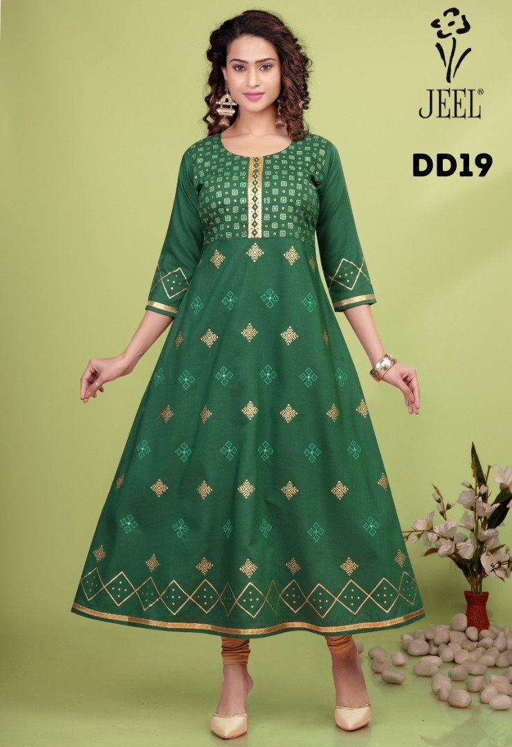 JEEL Anarkali Gown for Casual and Traditional Wear Tops Only DD Series ...