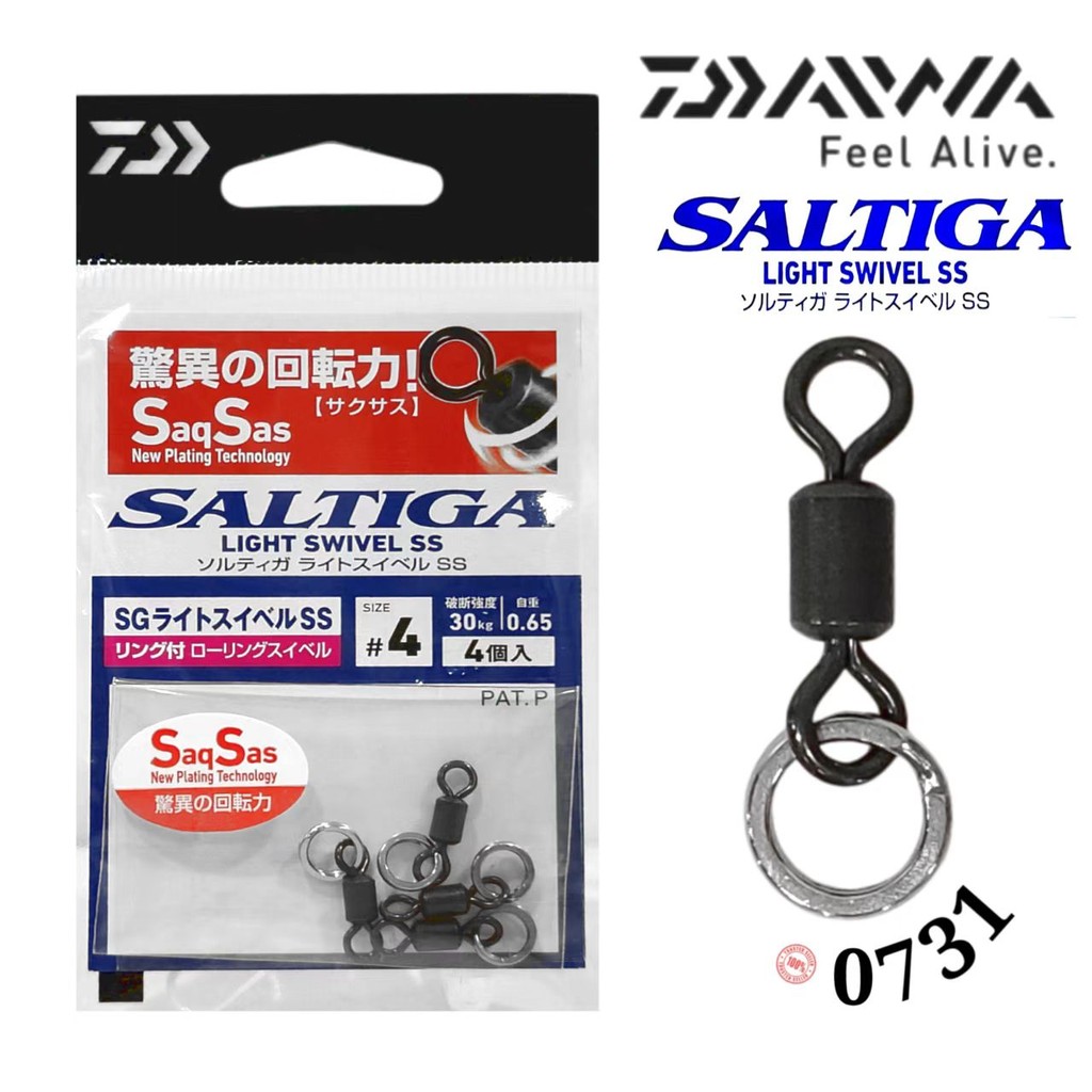 DAIWA SALTIGA LIGHT SWIVEL SS WITH RING 0731 | Shopee Malaysia