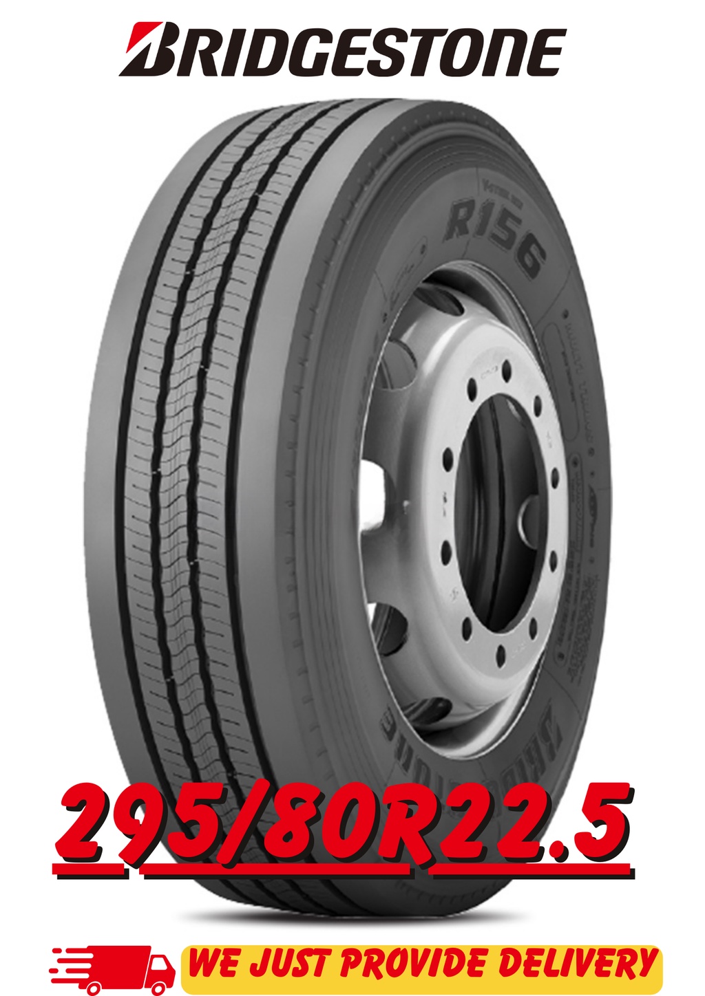 [ 295/80R22.5 ] BRIDGESTONE R156 LIGHT TRUCK LORRY LORI TYRE TIRE TAYAR ...