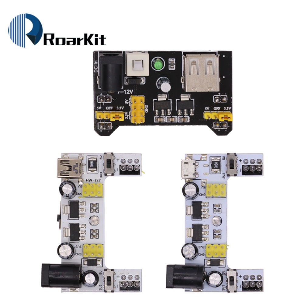 MB102 DC 7-12V MINI Micro USB Interface 2 Way Breadboard Power Supply ...