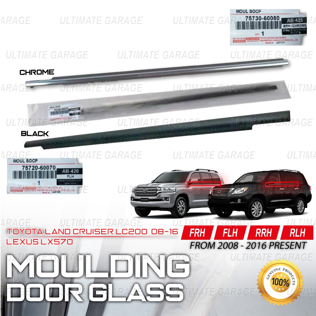 ORIGINAL TOYOTA LAND CRUISER L200 2008-2016 GLASS DOOR MOULDING SEAL ...
