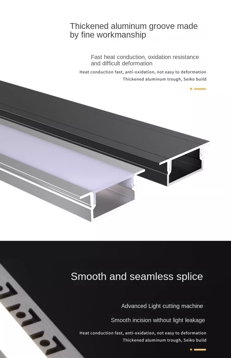 Led Line Lights Headless Lamp Linear Lamp Embedded Strip Lamp Slot ...