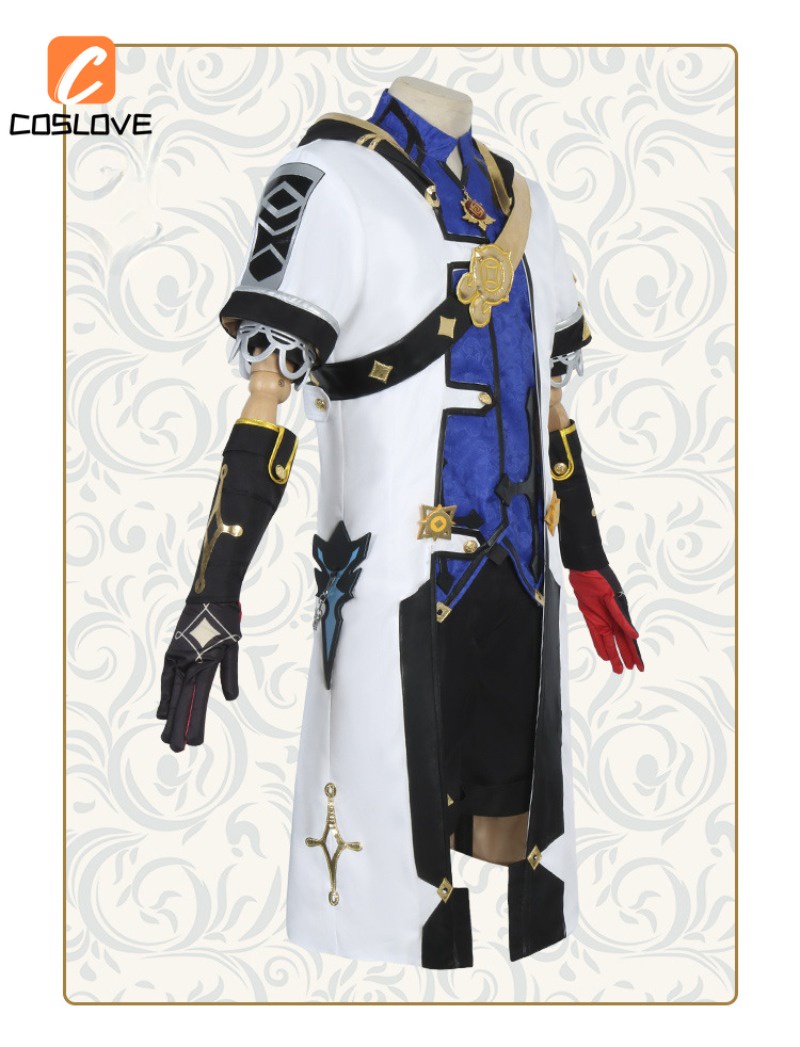 Genshin Impact Albedo Cosplay Full Set Costume Anime Game Character ...
