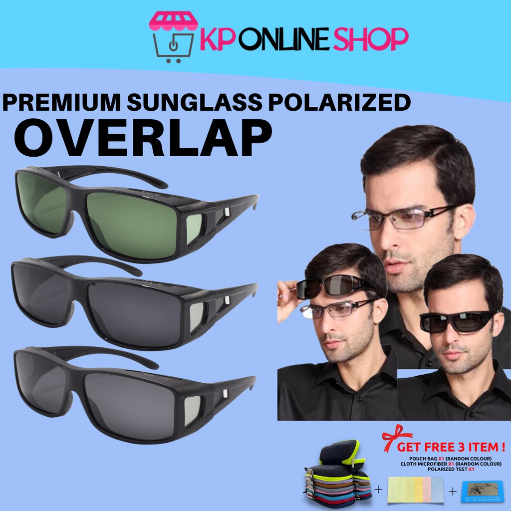 Fit Over Polarized Sunglasses Overlap Sunglasses Cermin Mata Polarized ...