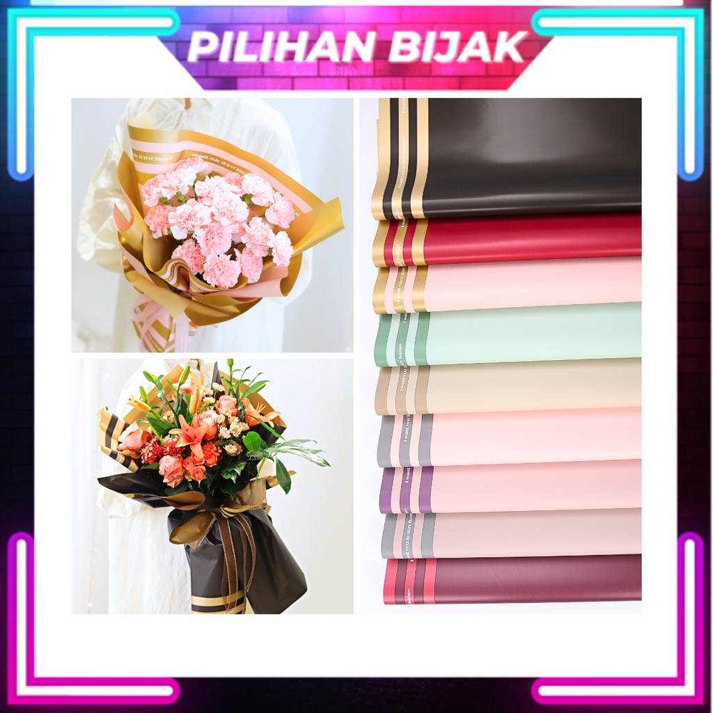 20PCS Waterproof Wrapping Paper Kertas Hadiah Gift Paper Floral Paper ...