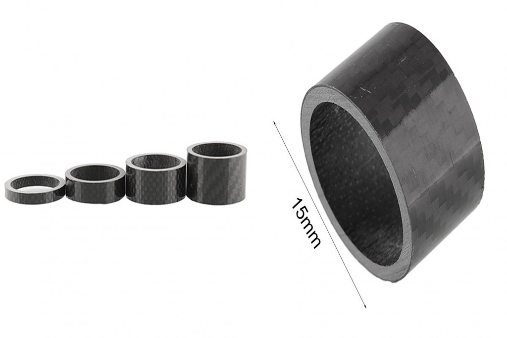 4Pcs Carbon Fiber Spacers Kit for Bike Carbon Bicycle Headset Thick ...