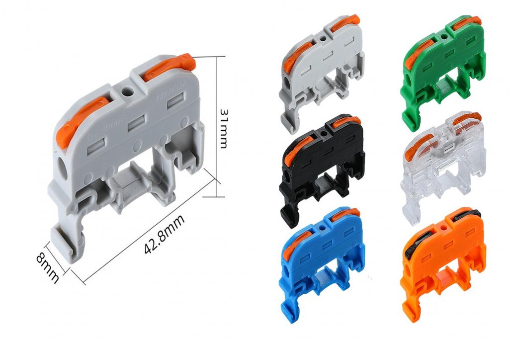 [VOU] Stable Equipment Operation Terminal Block Metals Corrosion Resistance 10pcs Kv121 Push-in ...