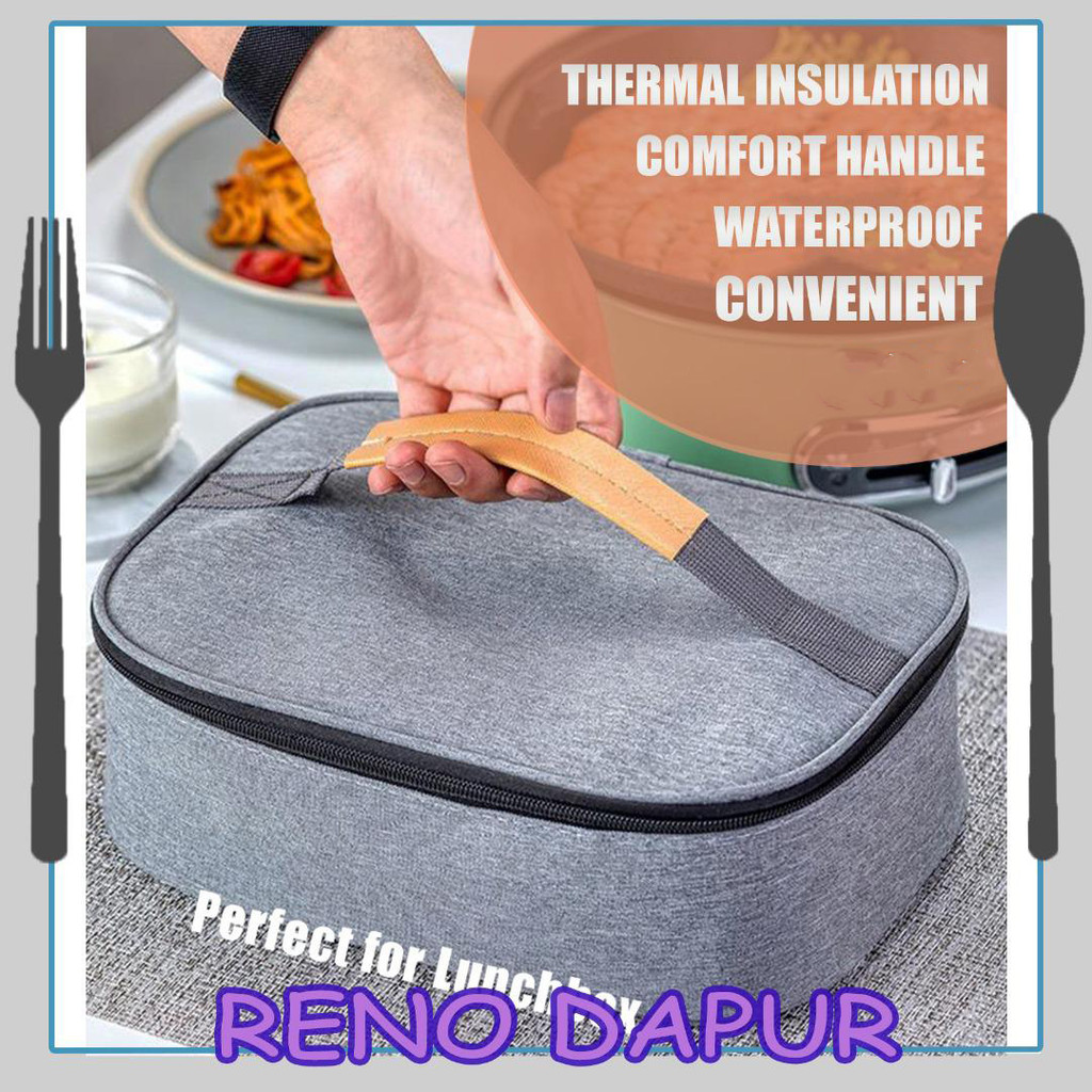 Heat Insulation Lunch Box Bag Portable Waterproof Oxfard Cloth ...