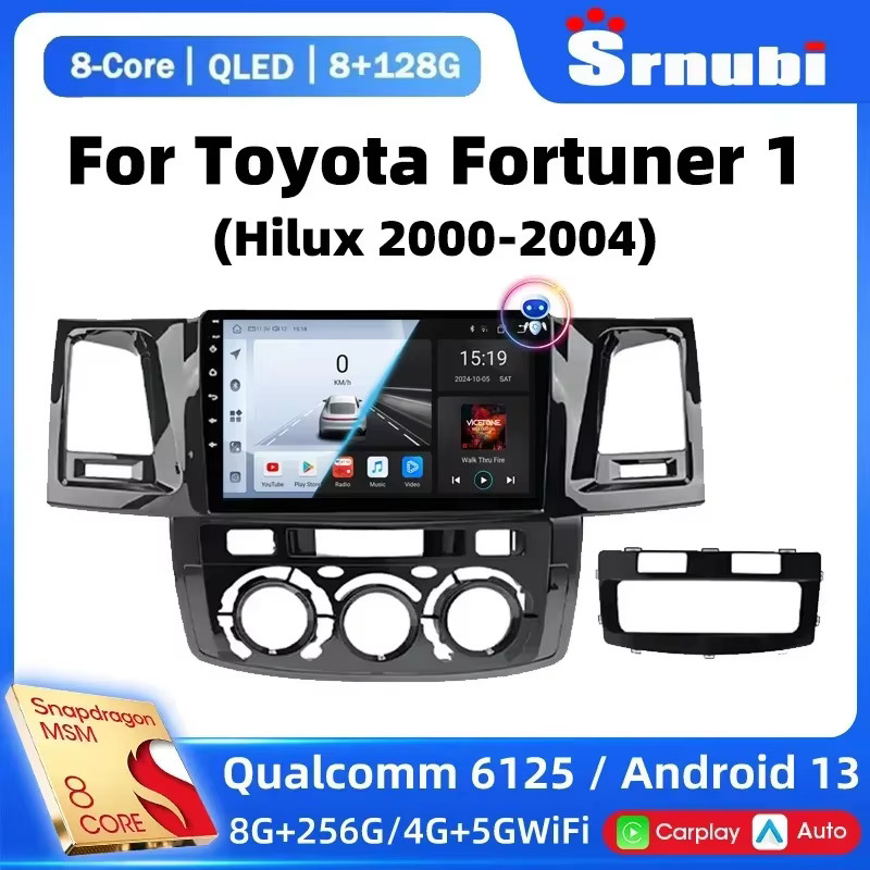Srnubi 2Din Android 13 Car Radio for Toyota Fortuner 1 Hilux Revo Vigo ...