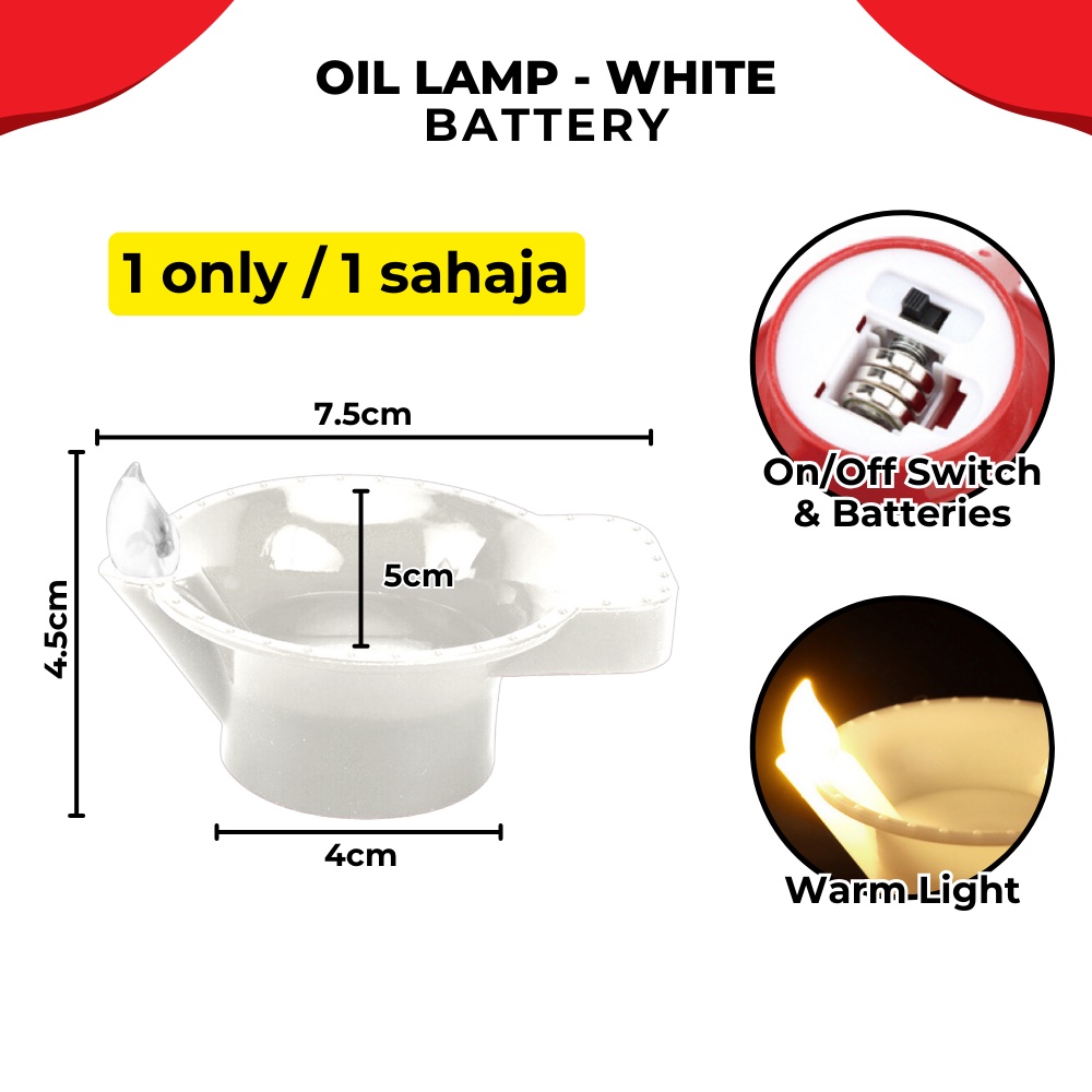 SUPERSAVE Diya Light Oil Lamp Agal Vilakku Decoration Deepavali Light ...