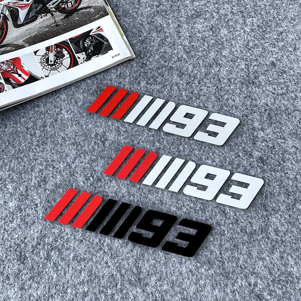 No.93 Reflector Motorcycle Sticker Marc Marquez 93 Logo Head Front ...