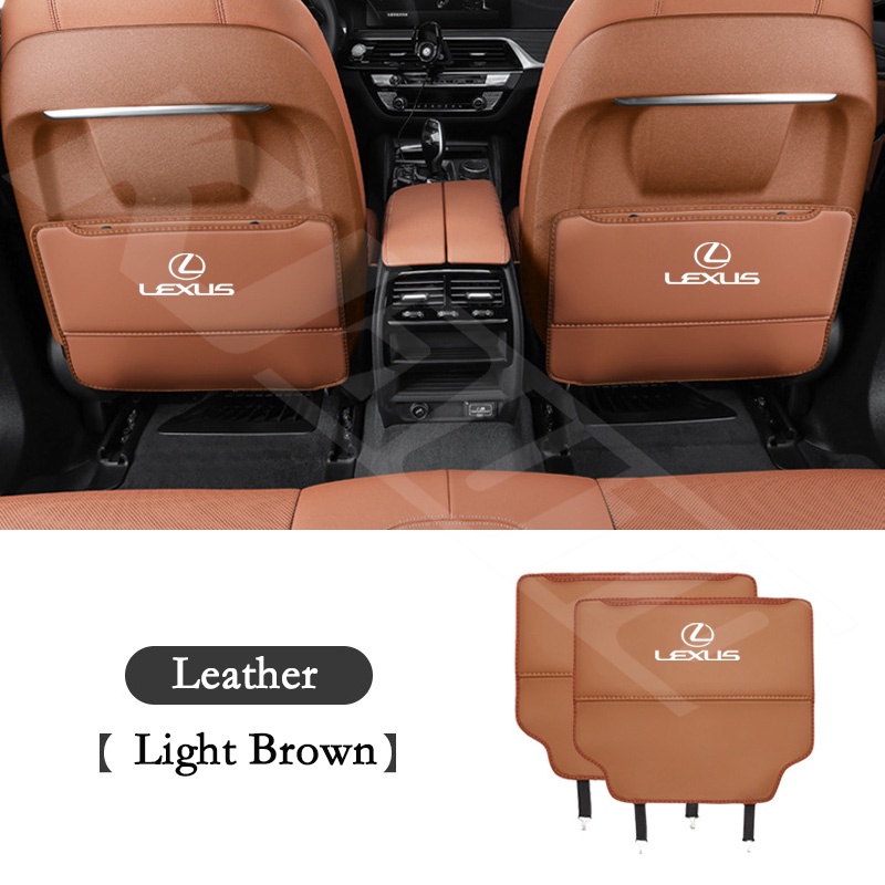 Car Leather Seat Back Kick Pad Anti Scratch Mat For Lexus Is250 CT200h ...