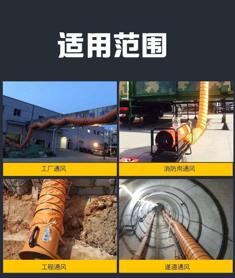 Ventilation Pipes Portable Mining Breeding Ventilation Exhaust ...