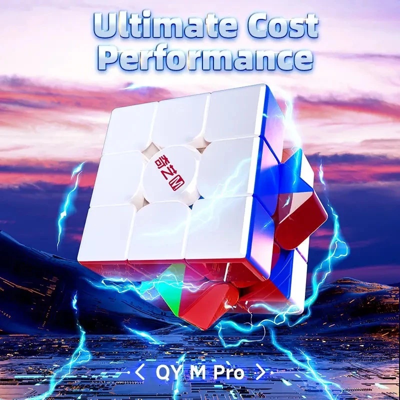 Qiyi M Pro UV Core 3x3 Speed Cube Competition Magic Cube Magenetic ...