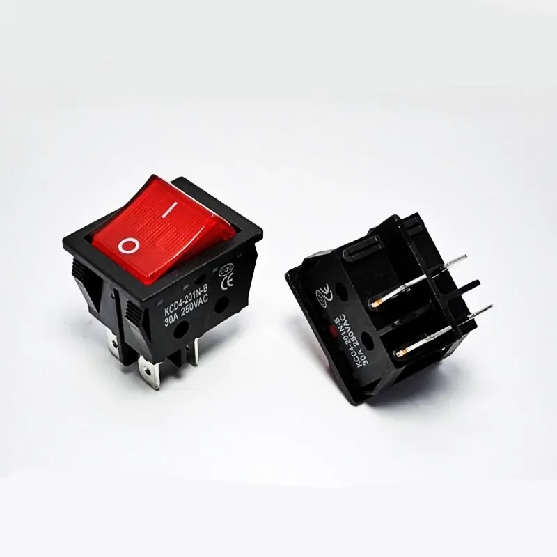 2/1Pcs 30A Rocker Switch High Current 4 Pins 2 Gear Light KCD4 Electric ...