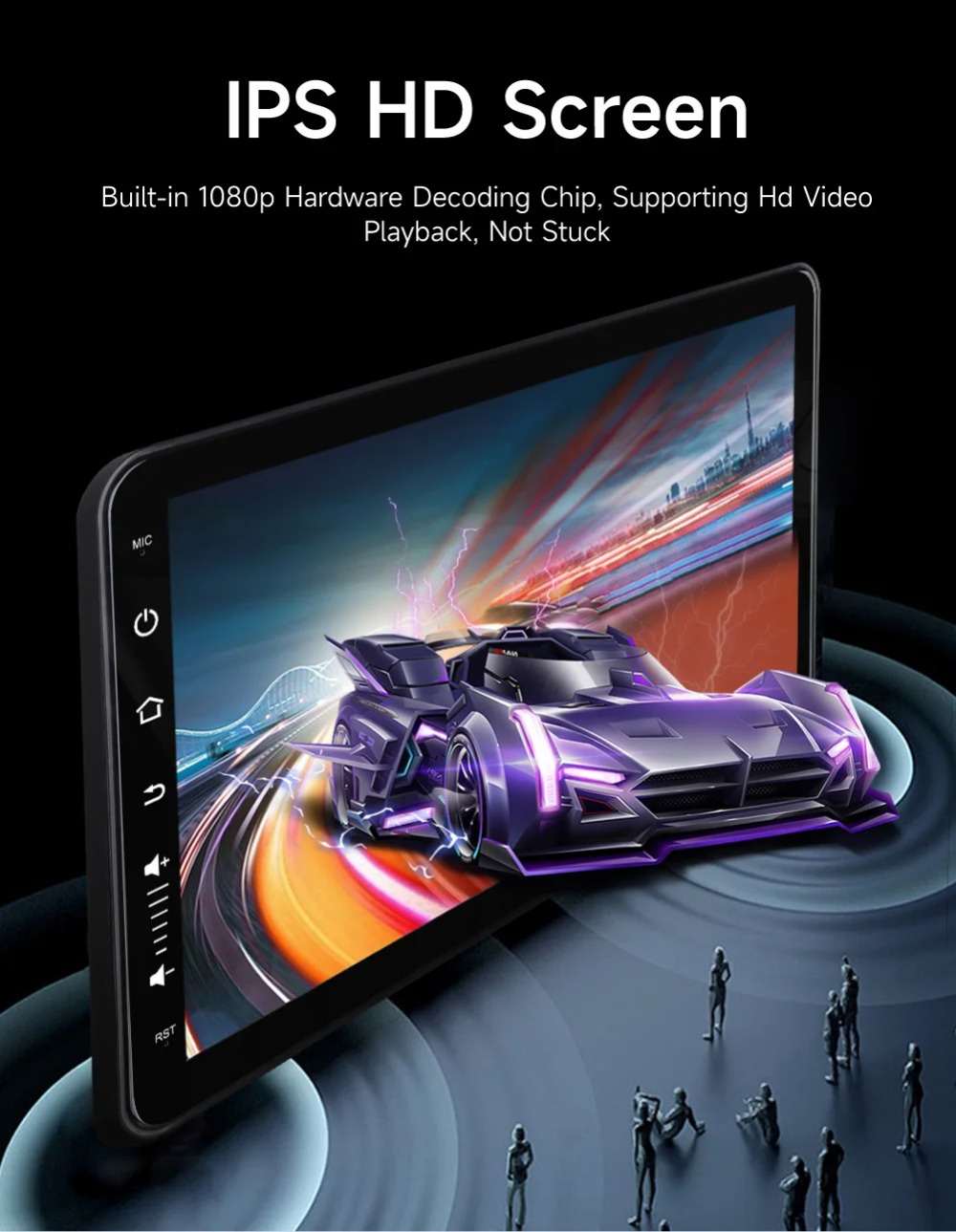 [2G+32G 1280x720P]Evean 10.1" Car Android Headrest Monitor With Wireless Carplay Android Auto ...