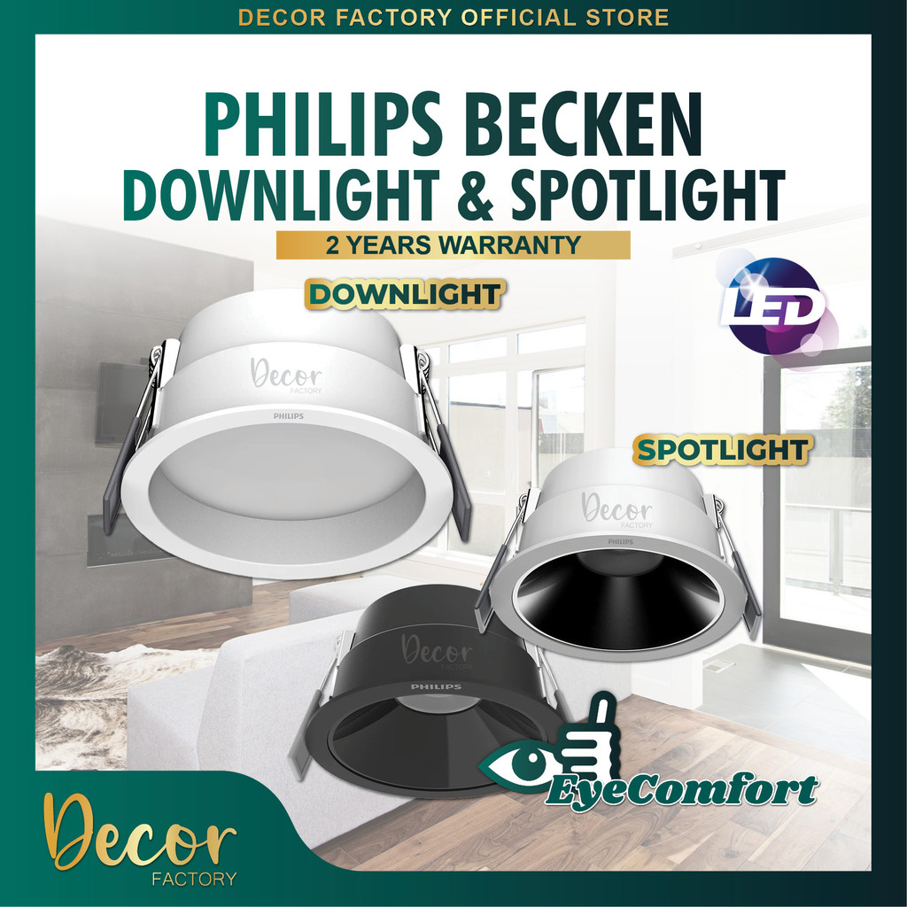PHILIPS LED Downlight DL260 7W 11W & Spotlight SL260 7.5W Recessed ...