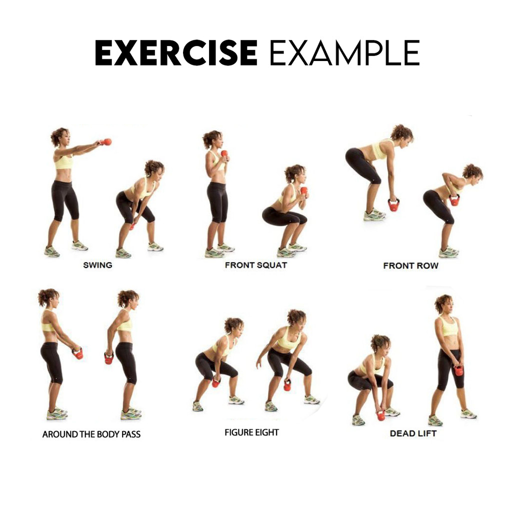 Vigor Fitness PVC Soft Kettlebell (2.5kg 4kg 5kg 6kg 8kg 10kg 12kg ...