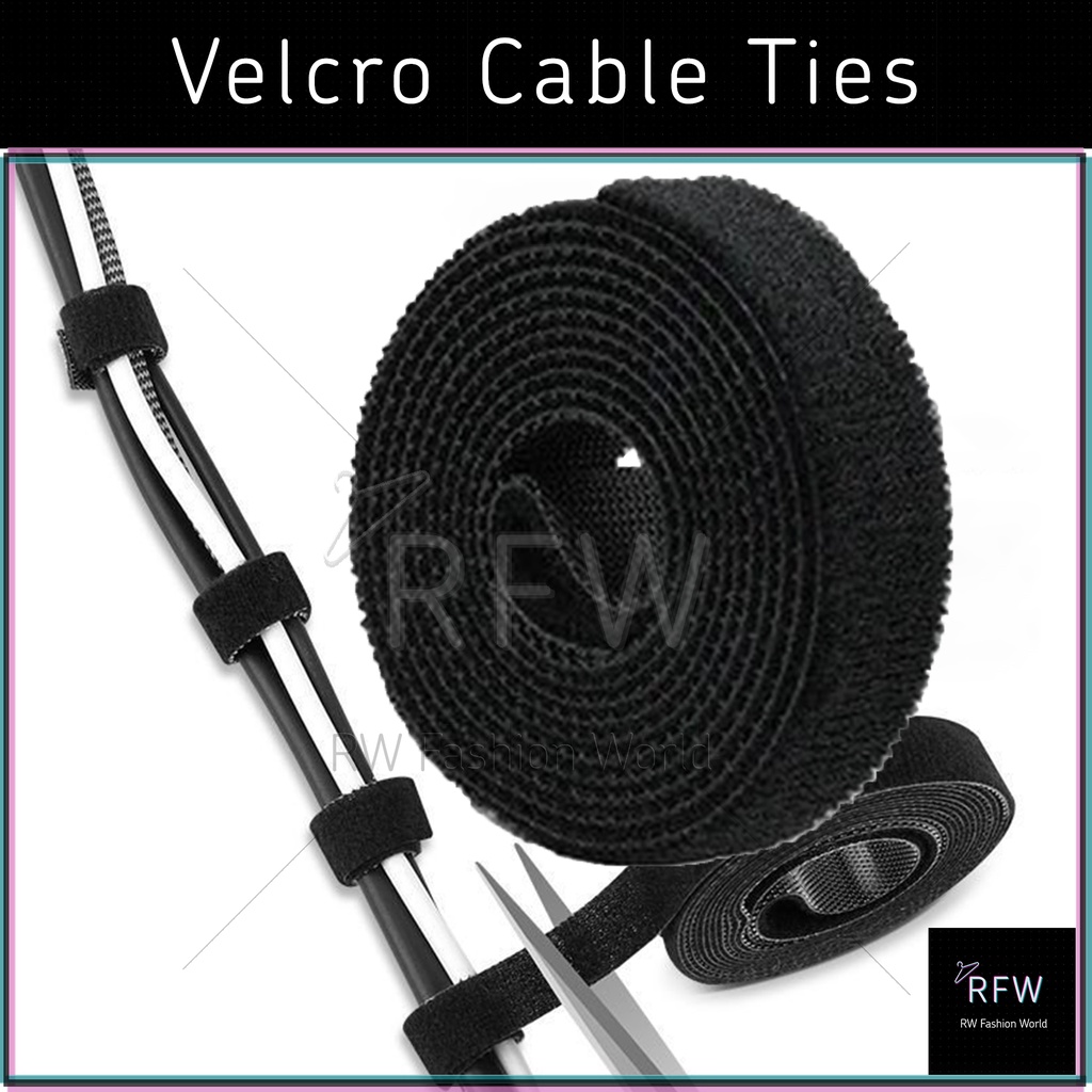 Velcro Cable Ties / Pengikat Kabel Velcro | Shopee Malaysia