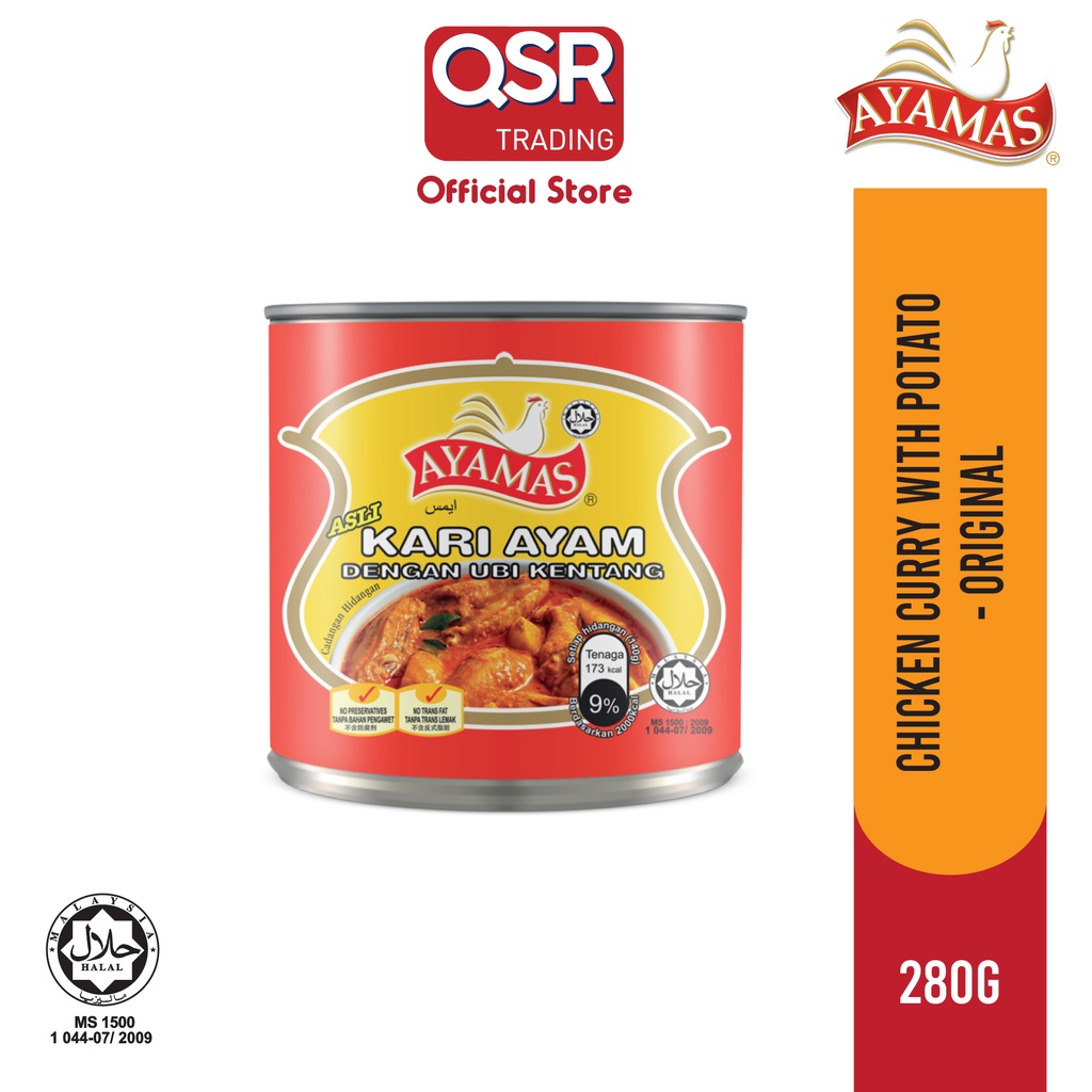 AYAMAS Curry Chicken With Potato Original (280g) | Shopee Malaysia