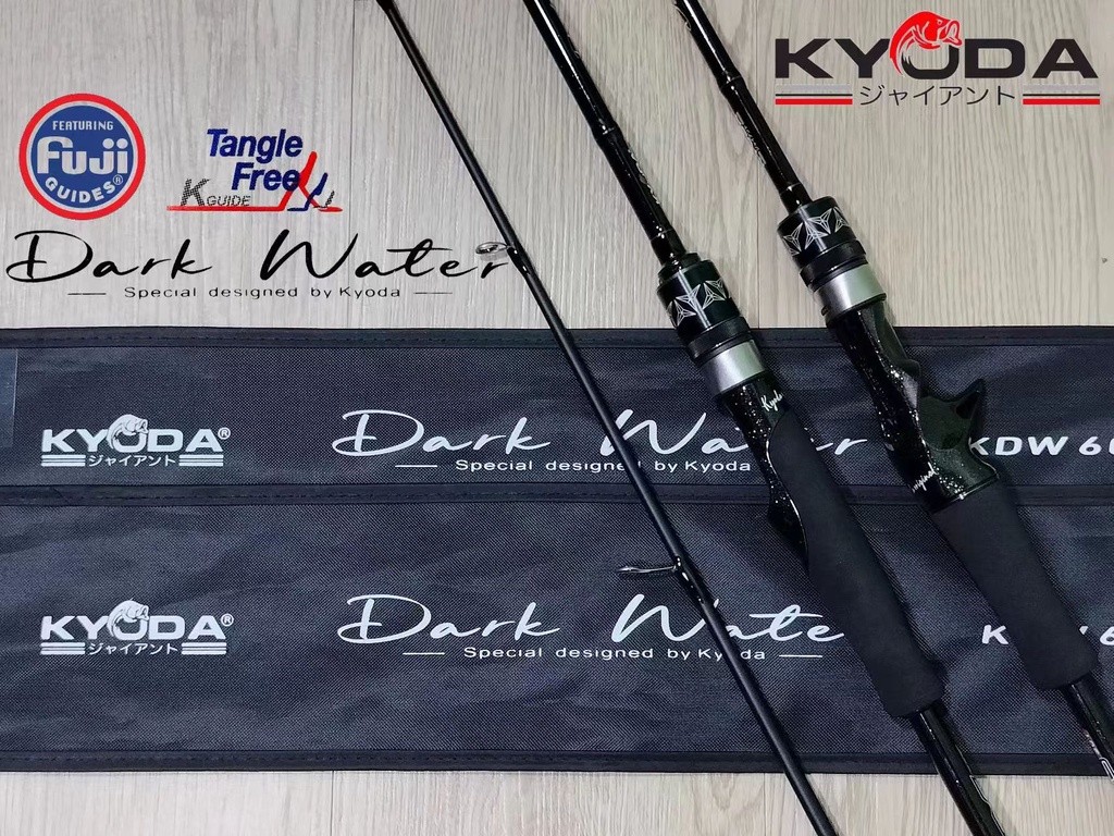 KYODA DARK WATER SPINNING/ BAITCASTING(BC) FISHING ROD (FREE LINE) | Shopee Malaysia