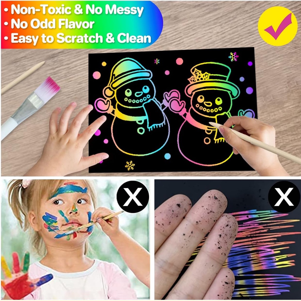 Realeos Scratch Sand Painting 3D EVA Foam Book Cartoon DIY Colouring ...