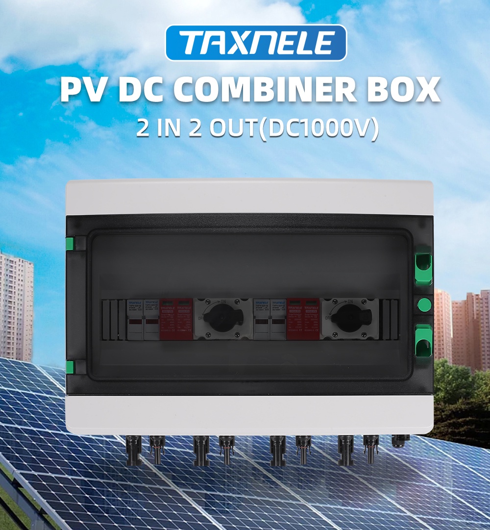 Solar photovoltaic PV Combiner Box 2 input 2 out 2 String Surge ...