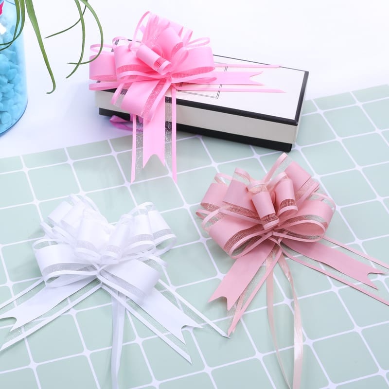 AO HOME Manual Drawn Pull Flower Ribbon Gift Wrap Decorations Ribbon ...