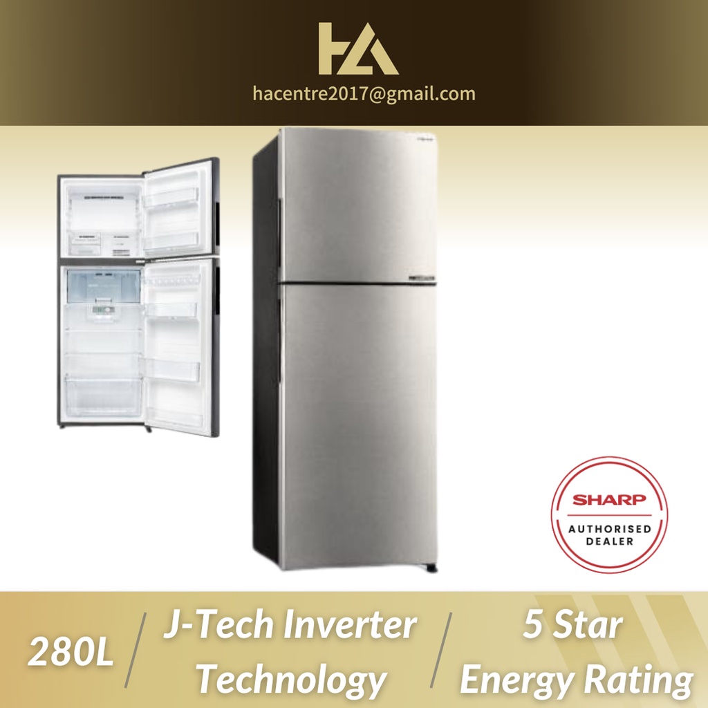 Sharp 280L Two Door Refrigerator (Inverter) SJ2822MSS | Shopee Malaysia