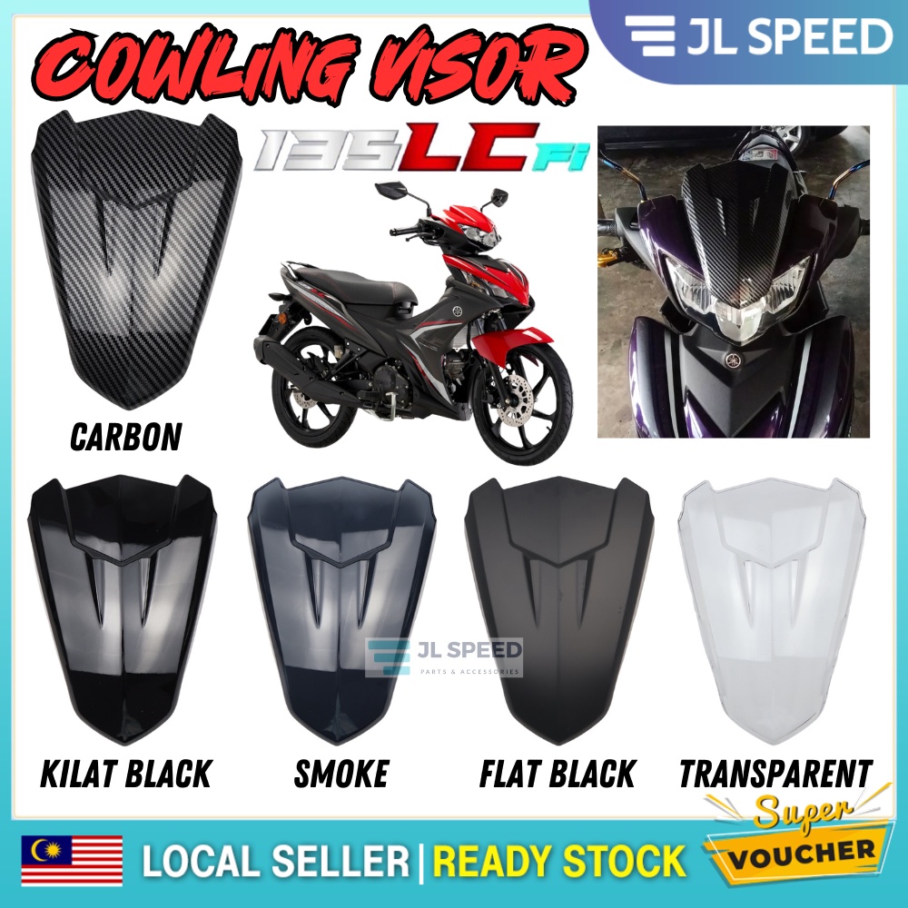 YAMAHA LC135 V8 FI COWLING VISOR WINDSHIELD LENS CAP SMOKE/TRANSPARENT ...